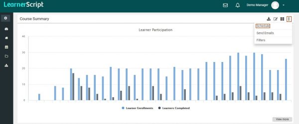 Scheduling Moodle Reports super easy, with LearnerScript - LearnerScript