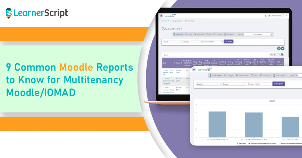 9 Common Moodle Reports To Know For Multitenancy Moodle Iomad Learnerscript
